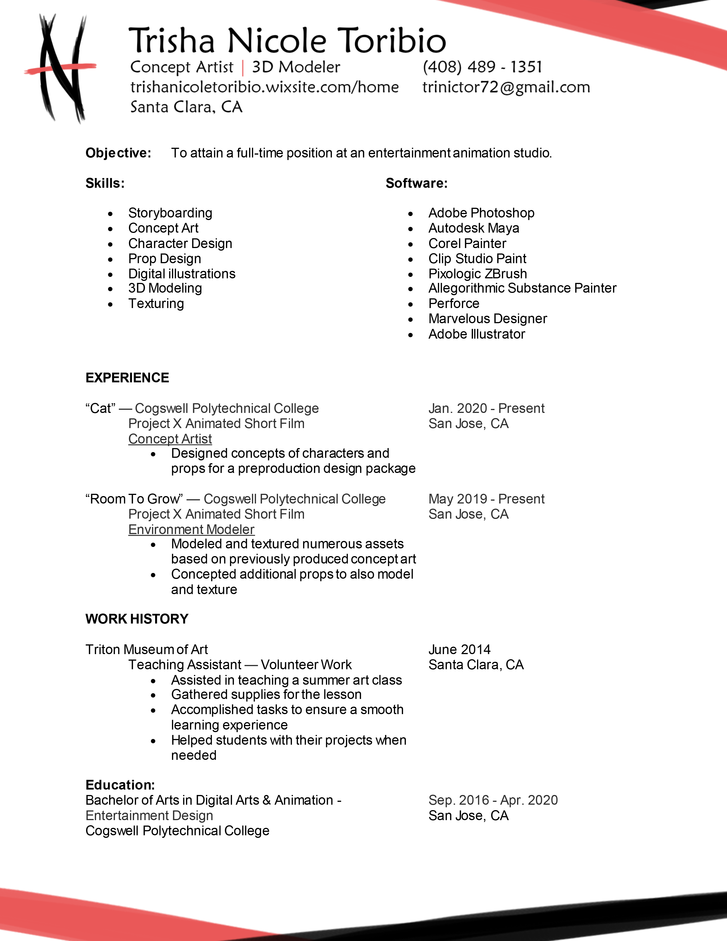 Trisha Nicole Toribio - Resume