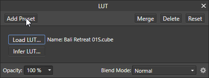 SparkleStock - Loading LUTs in Affinity Photo