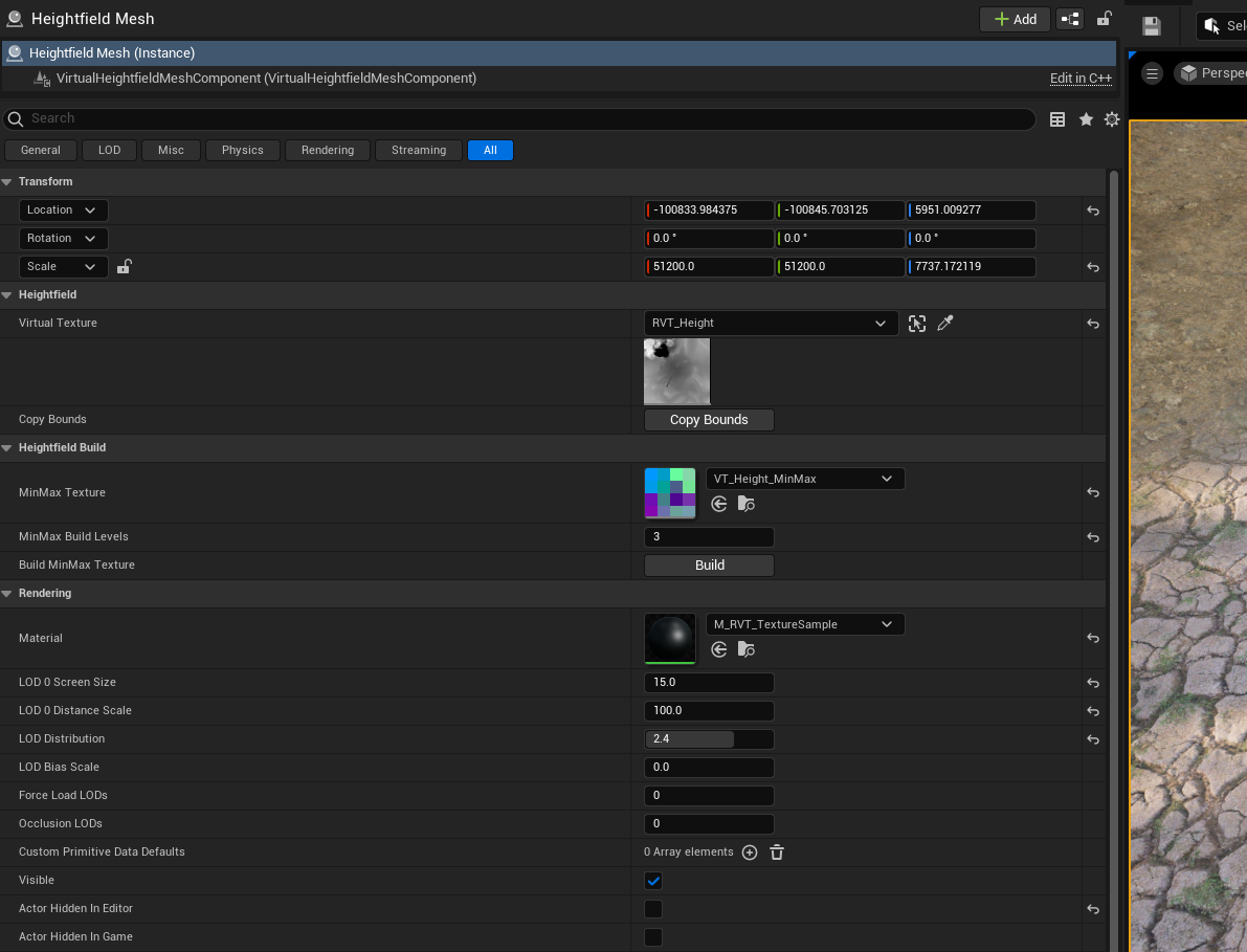 Justin Beckermann - Virtual Heightfield Mesh Unreal 5.1 Shader