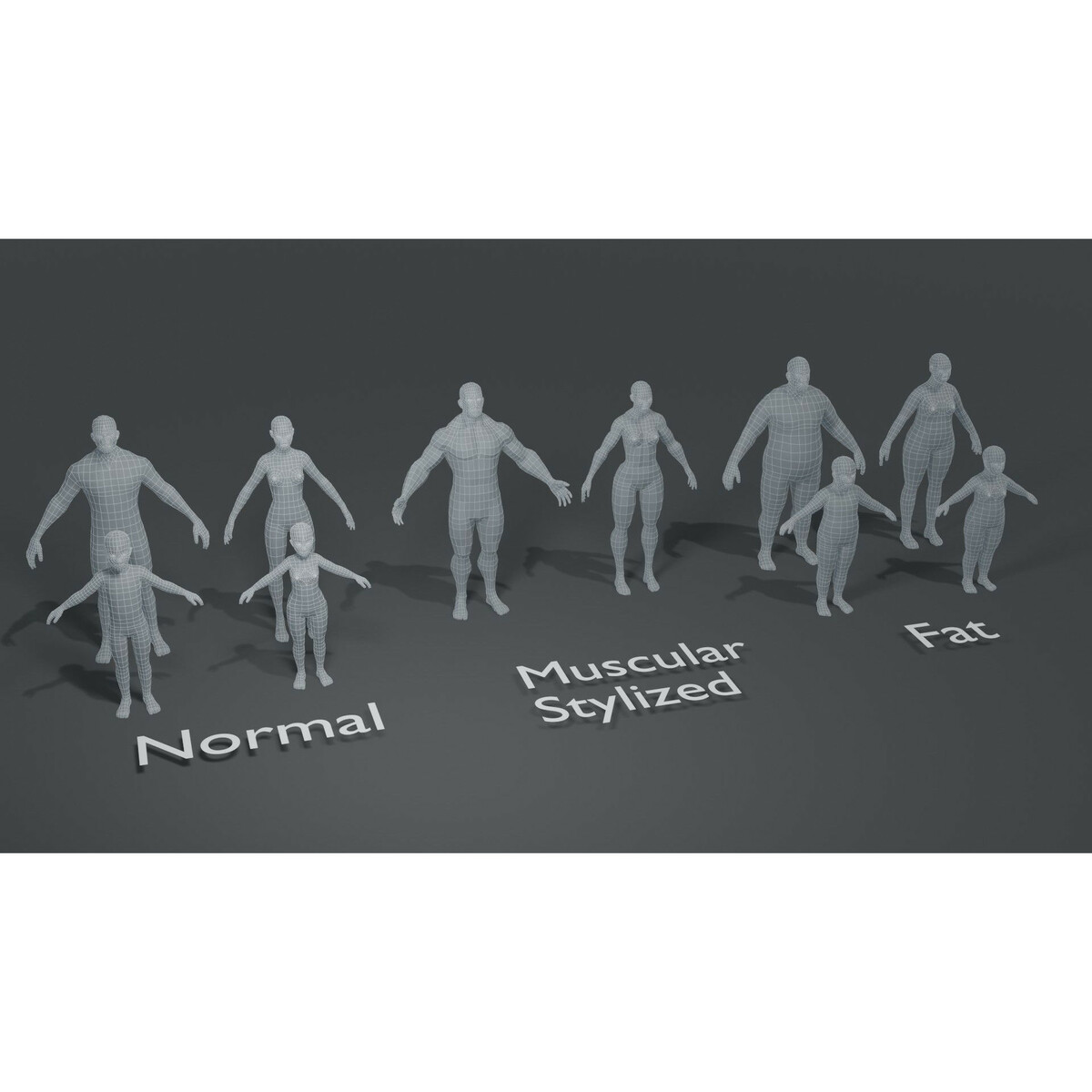 ArtStation - Human Body Base Mesh 10 3D Models