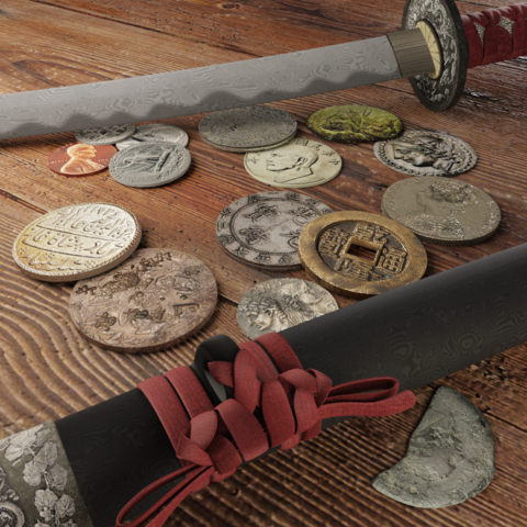 ArtStation - Katana and Coins Bundle
