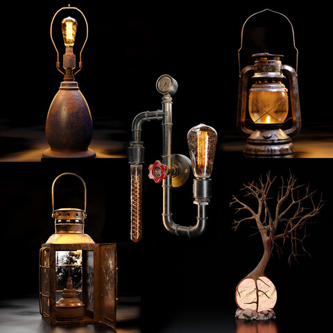 ArtStation - Lanterns and lamps