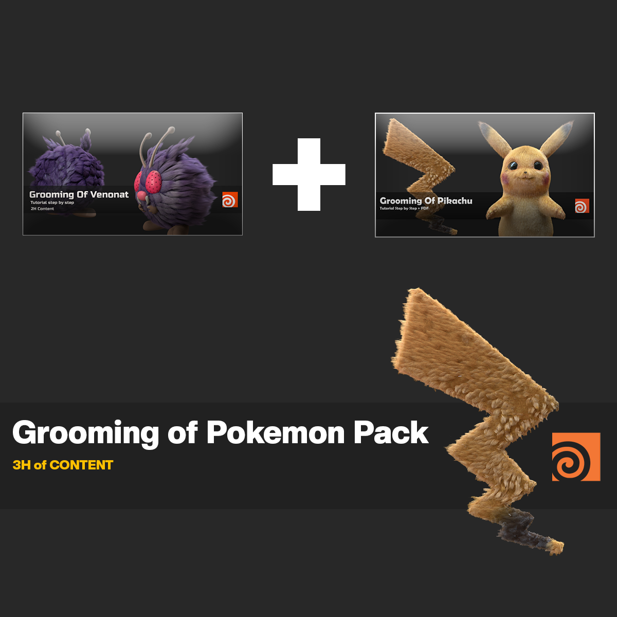 ArtStation - Grooming of Pokemon Pack in Houdini