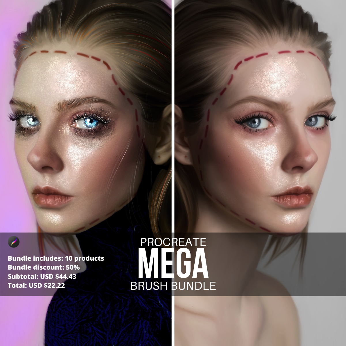 ArtStation - PROCREATE MEGA BRUSH BUNDLE