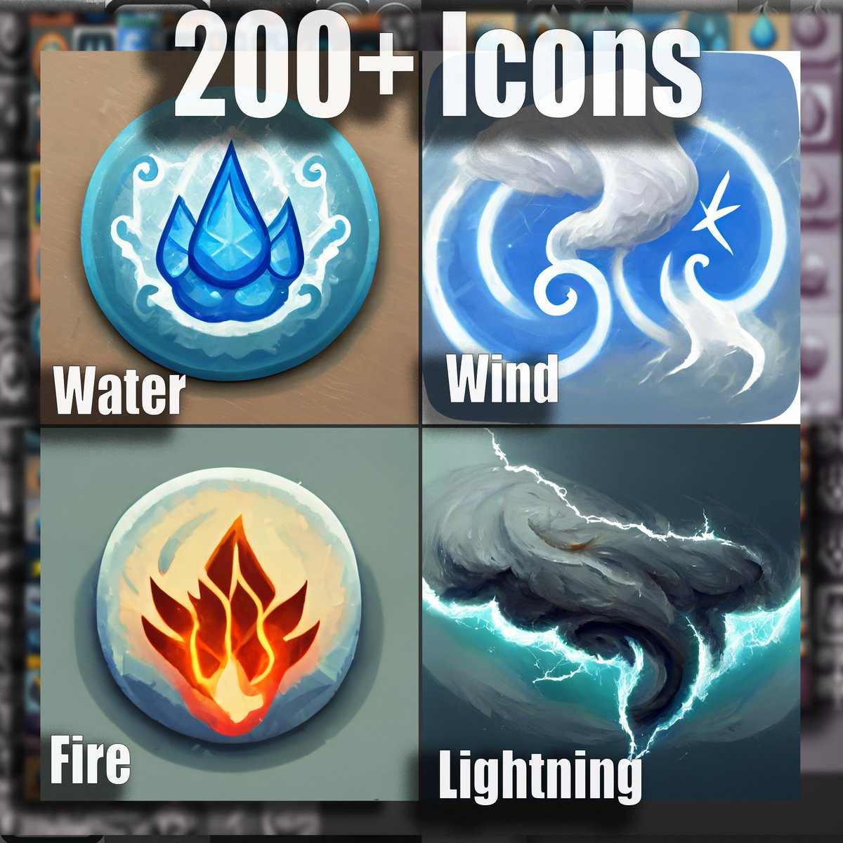 ArtStation - 200+ Nature Pack 1UI Game Icons