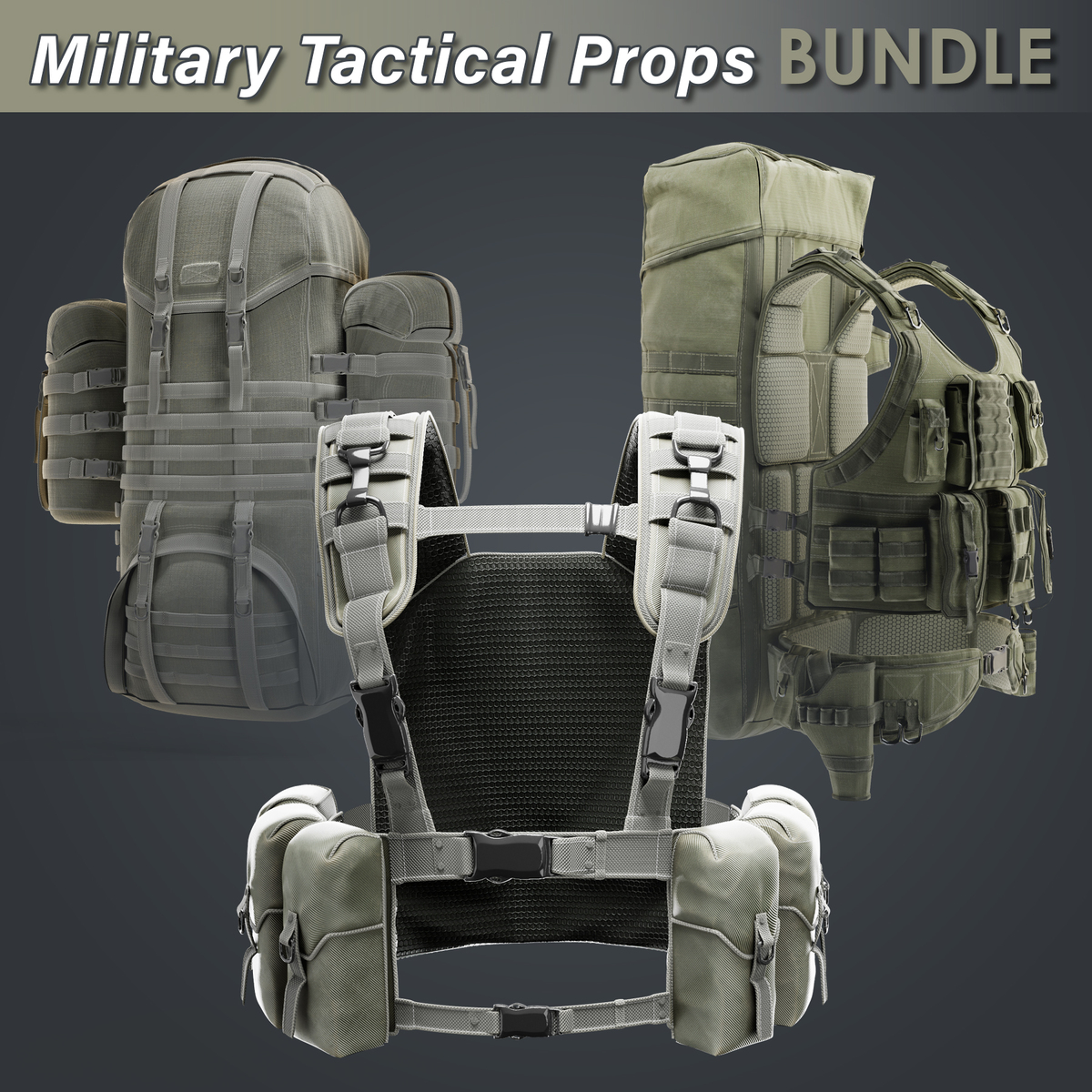 ArtStation - Military Tactical Props/Standard License