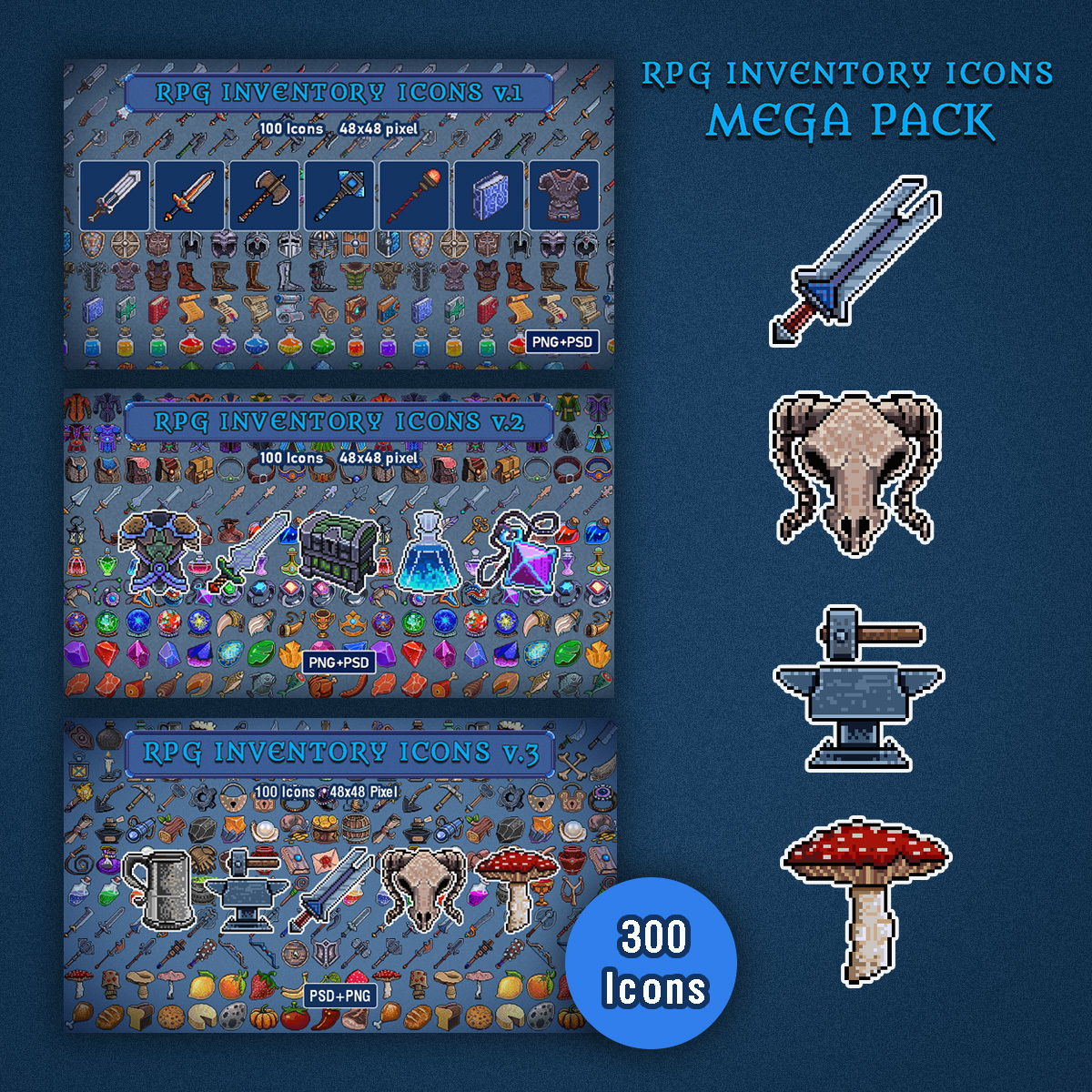 ArtStation - RPG Inventory Icons Mega Bundle