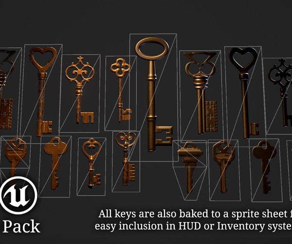 ArtStation - Mini Pack : Keys | Game Assets