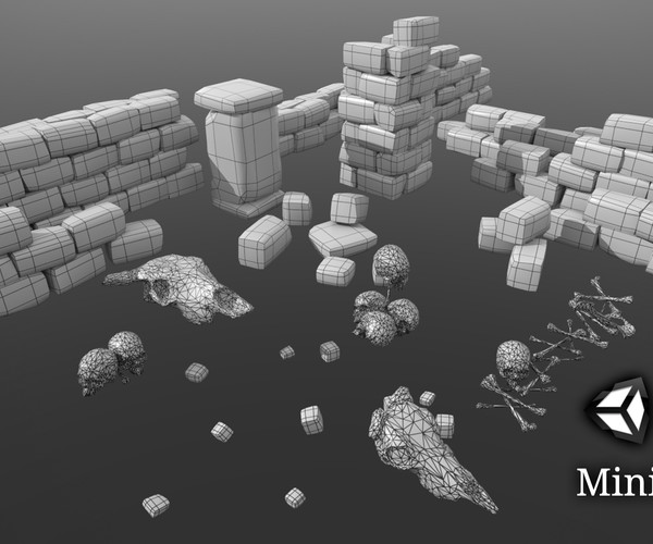 ArtStation - Mini Pack : Hellish Ruins | Game Assets
