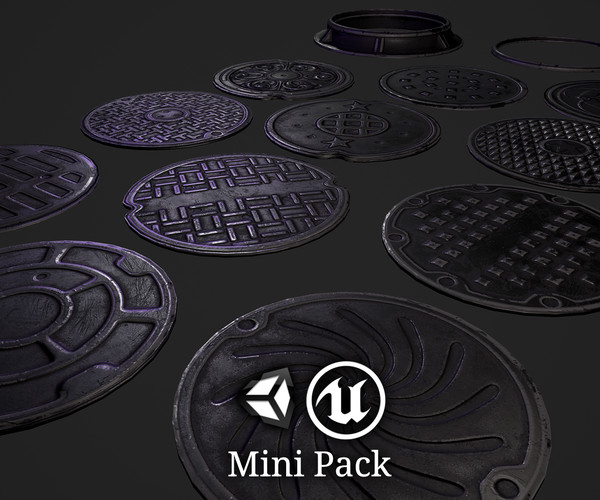 ArtStation - Mini Pack : Manholes | Game Assets