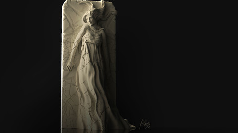 ArtStation - Plaster Girl Sculpture 3D Print files | Resources