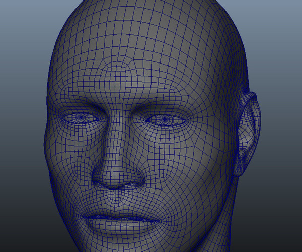 ArtStation - Head Geometry MultiUV 3D model | Resources