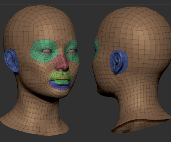 ArtStation - Average Asian Female Head | Game Assets