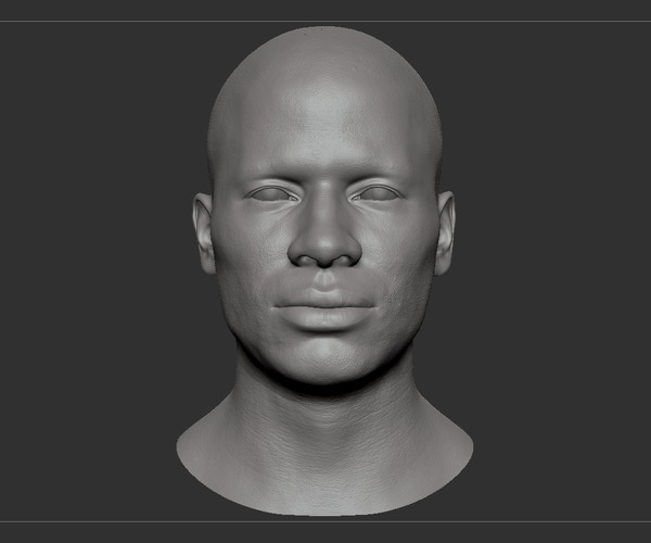 ArtStation - Average Black Male Head | Game Assets