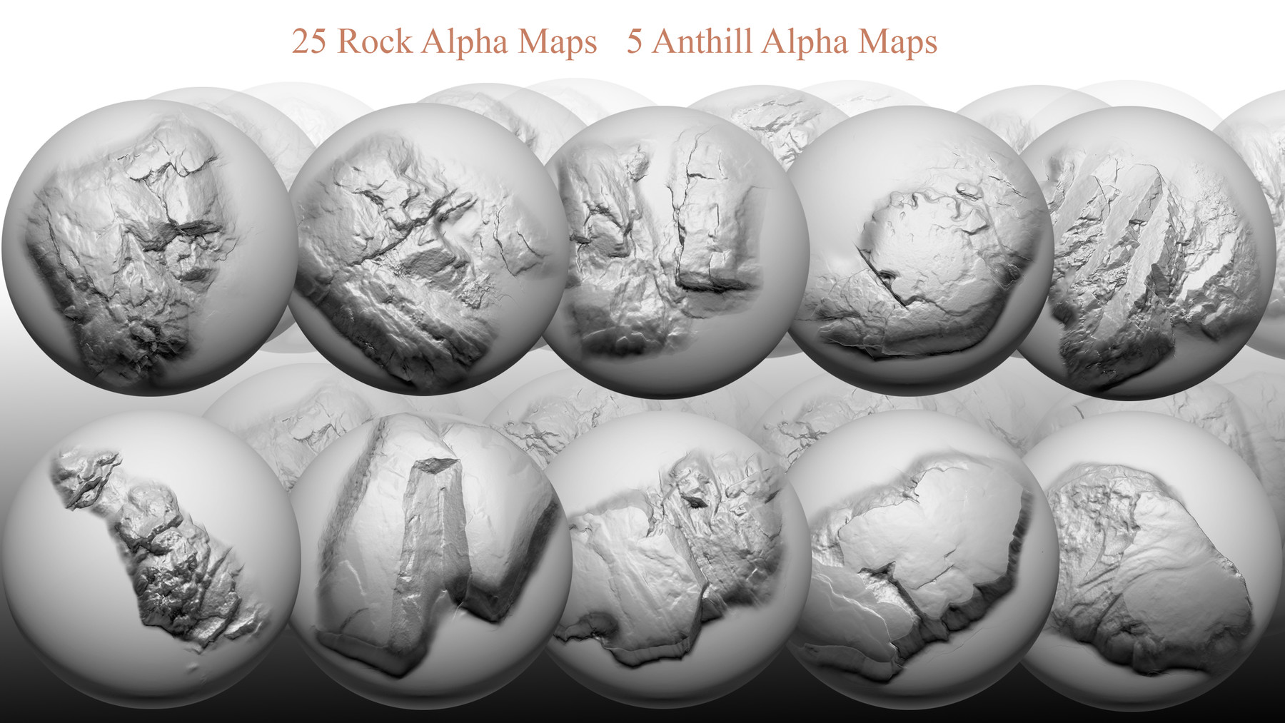 ArtStation - Rock Alpha Pack | Brushes