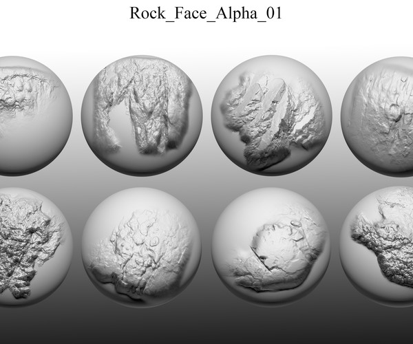 ArtStation - Rock Alpha Pack | Brushes
