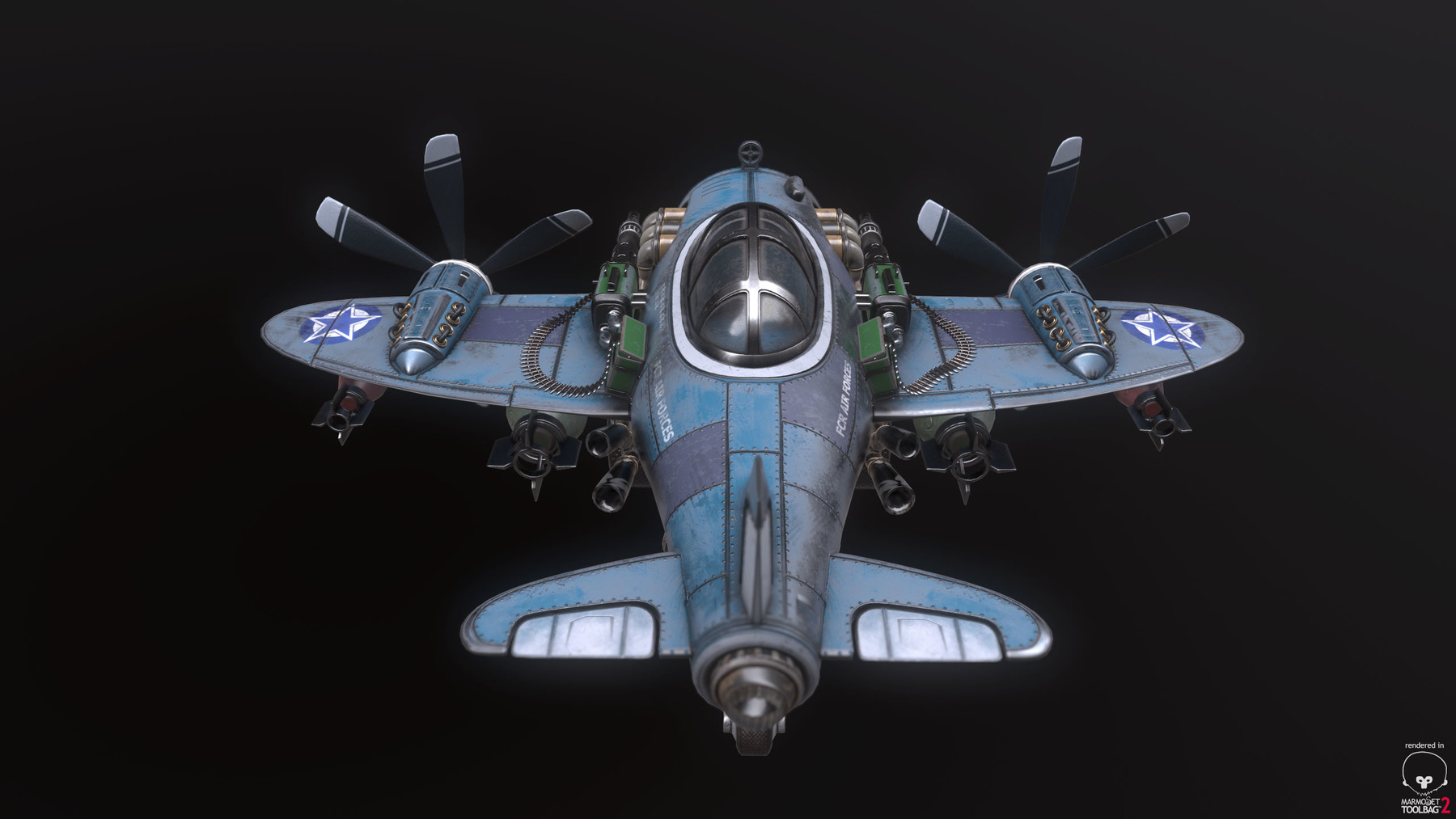 ArtStation - FCR Air forces plane | Game Assets
