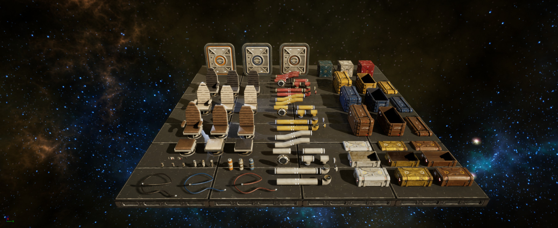 ArtStation - Sci Fi Interior Prop Pack 1 | Game Assets