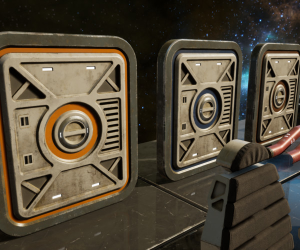 ArtStation - Sci Fi Interior Prop Pack 1 | Game Assets