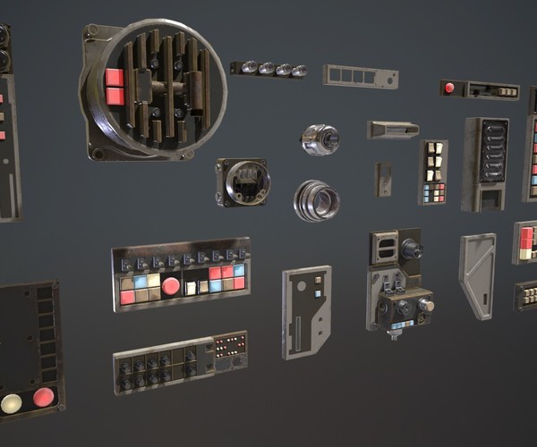 ArtStation - Sc-Fi Computer Console Kit | Game Assets