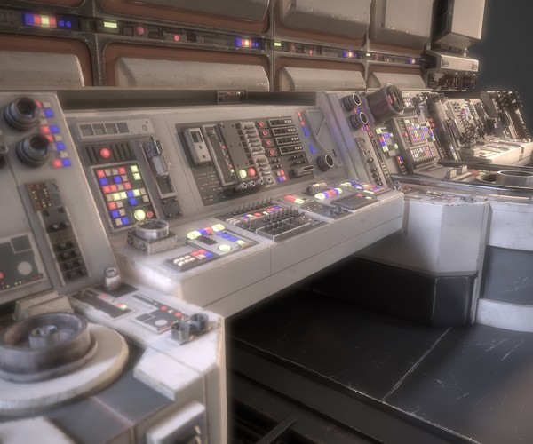 ArtStation - Sc-Fi Computer Console Kit | Game Assets