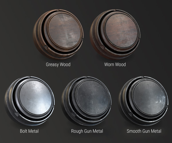 ArtStation - Gun Smart Materials Pack Vol.1 | Resources