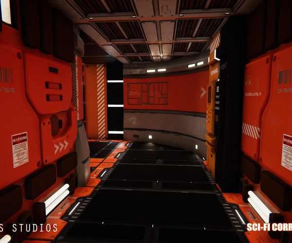 ArtStation - Sci-Fi Corridors II for the Unity engine | Game Assets