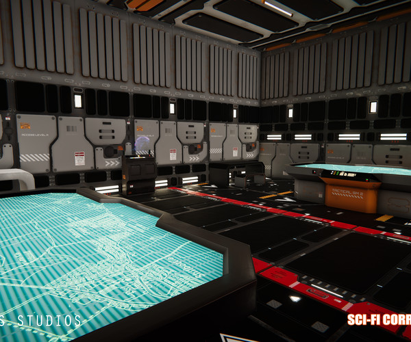 ArtStation - Sci-Fi Corridors II for the Unity engine | Game Assets