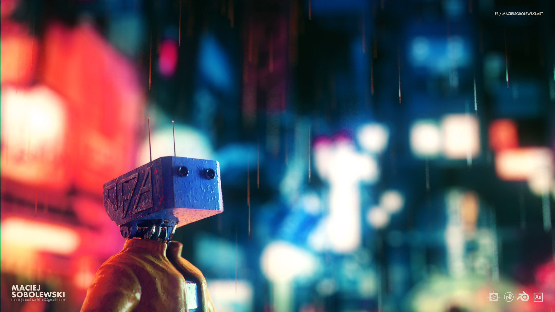 ArtStation - ANIMATED WATER DROPS \ WET STREAKS TOOL - Substance ...