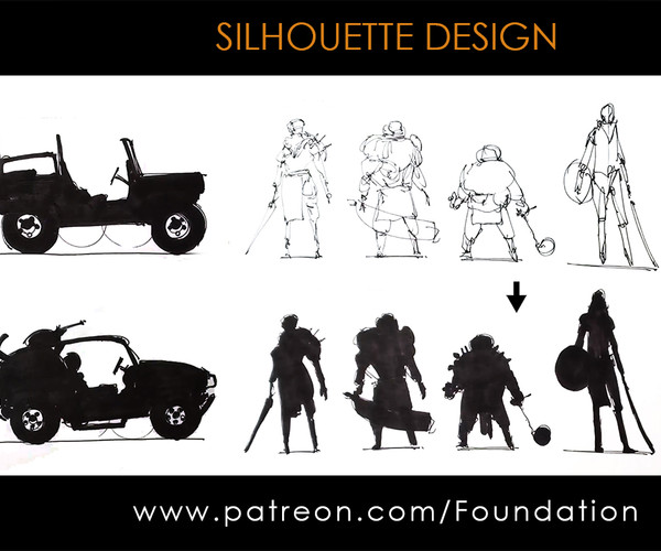 ArtStation - Foundation Art Group - Silhouette Design | Tutorials