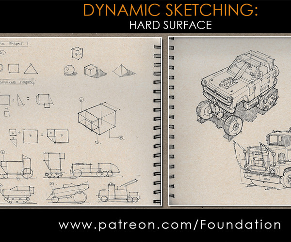 ArtStation - Foundation Art Group - Dynamic Sketching: Hard Surface | Tutorials