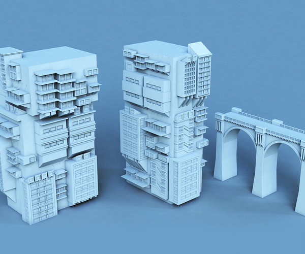 ArtStation - Architectural Structures Kitbash Set | Resources