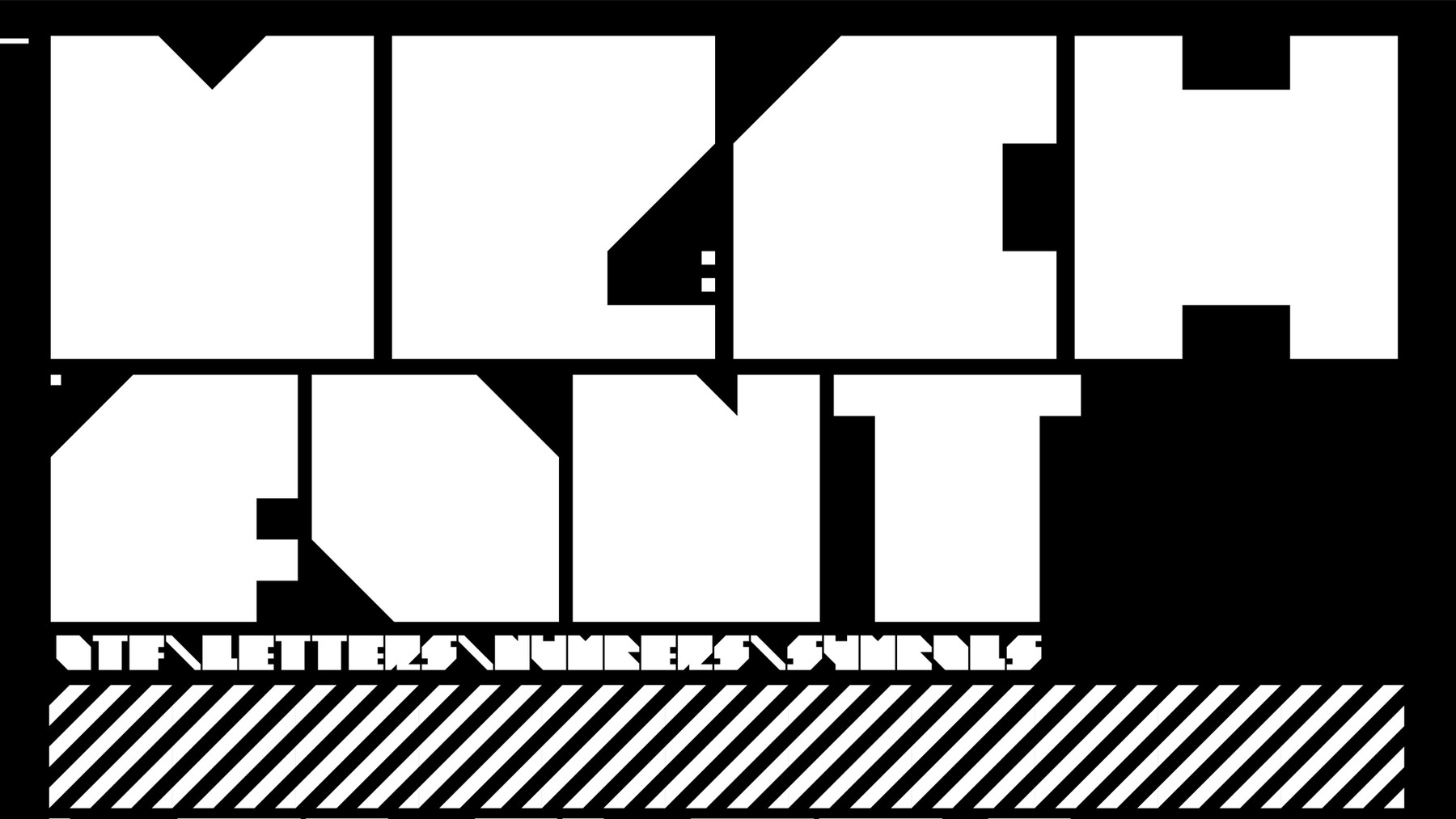 Thibaut Desiront - MECH FONT