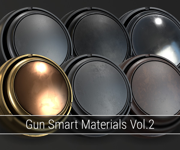 ArtStation - Gun Smart Materials Pack Vol.2 | Resources