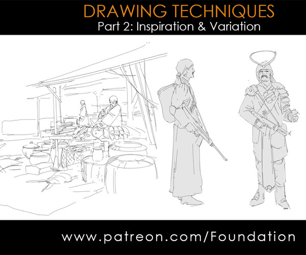 ArtStation - Foundation Art Group - Drawing Techniques - Part 2 ...