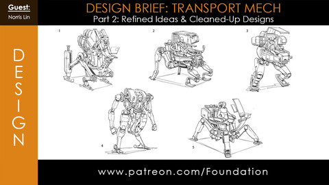 ArtStation - Foundation Art Group - Design Brief: Transport Mech - Part ...