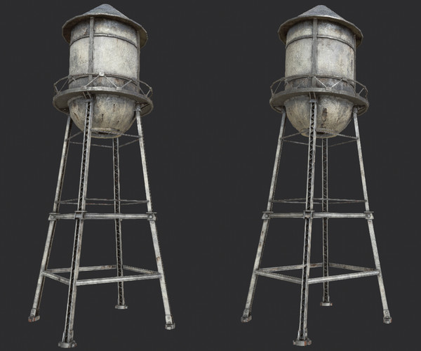 ArtStation - Old Water Tower PBR | Game Assets