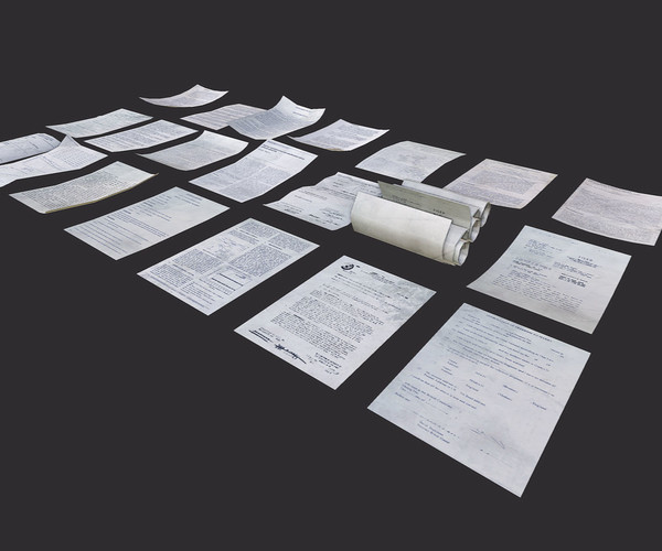ArtStation - Paper Debris | Resources
