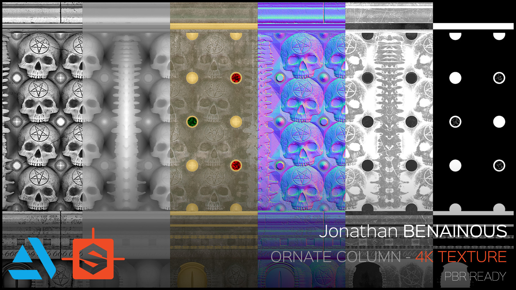 ArtStation - Texture - Ornate Column | Game Assets
