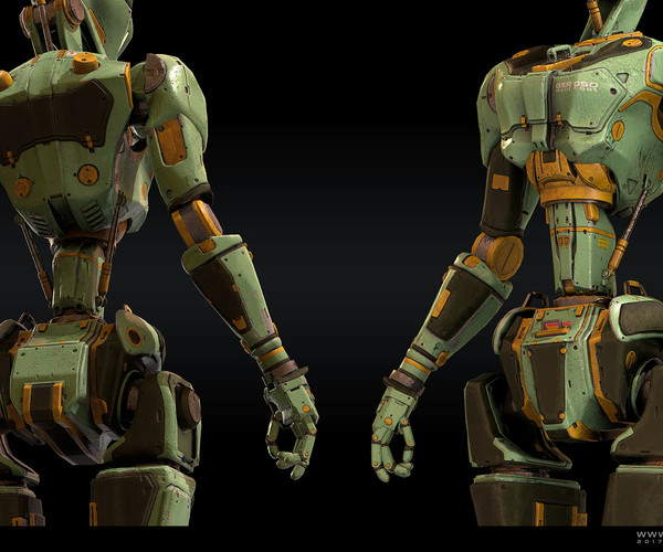 ArtStation - Humanoid robot 3D Model | Game Assets
