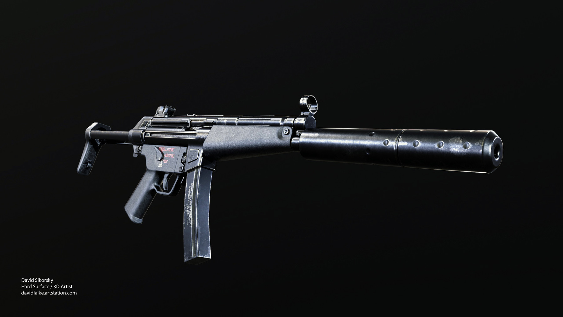 ArtStation - Modular MP5 - Gameready - Fully Textured - Extended ...