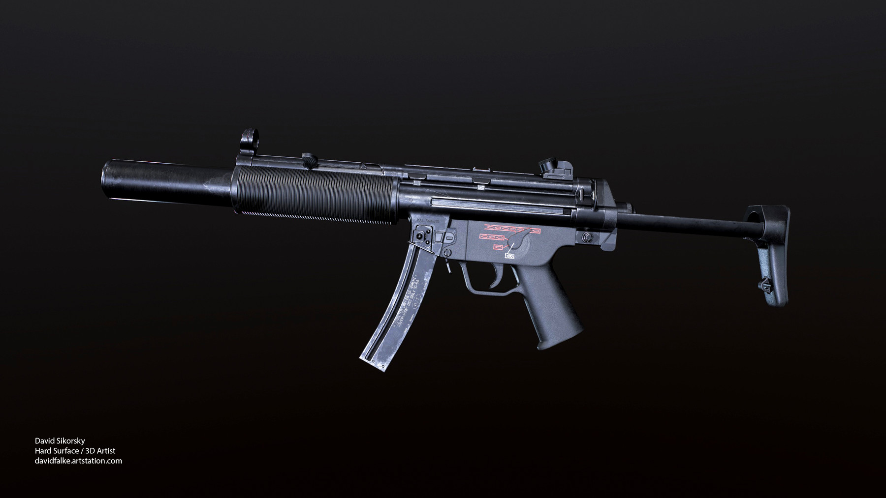 ArtStation - Modular MP5 SD - Gameready - Fully Textured - Extended ...