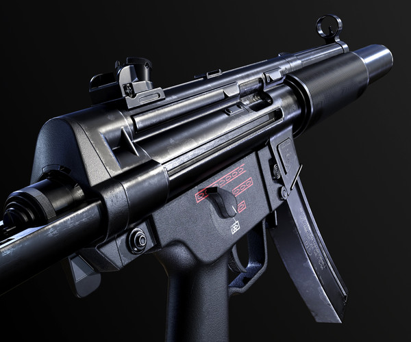 ArtStation - Modular MP5 SD - Gameready - Fully Textured - Extended ...
