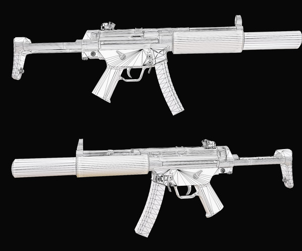 ArtStation - Modular MP5 SD - Gameready - Fully Textured - Extended ...