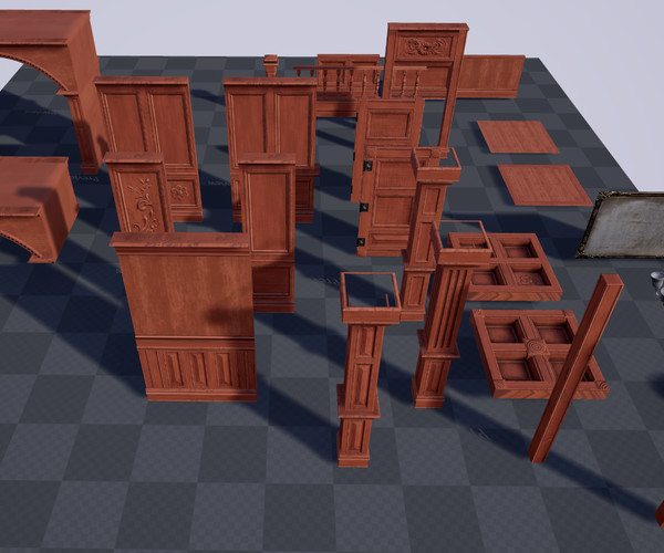 ArtStation - Mini Pack : Modular Mansion | Game Assets