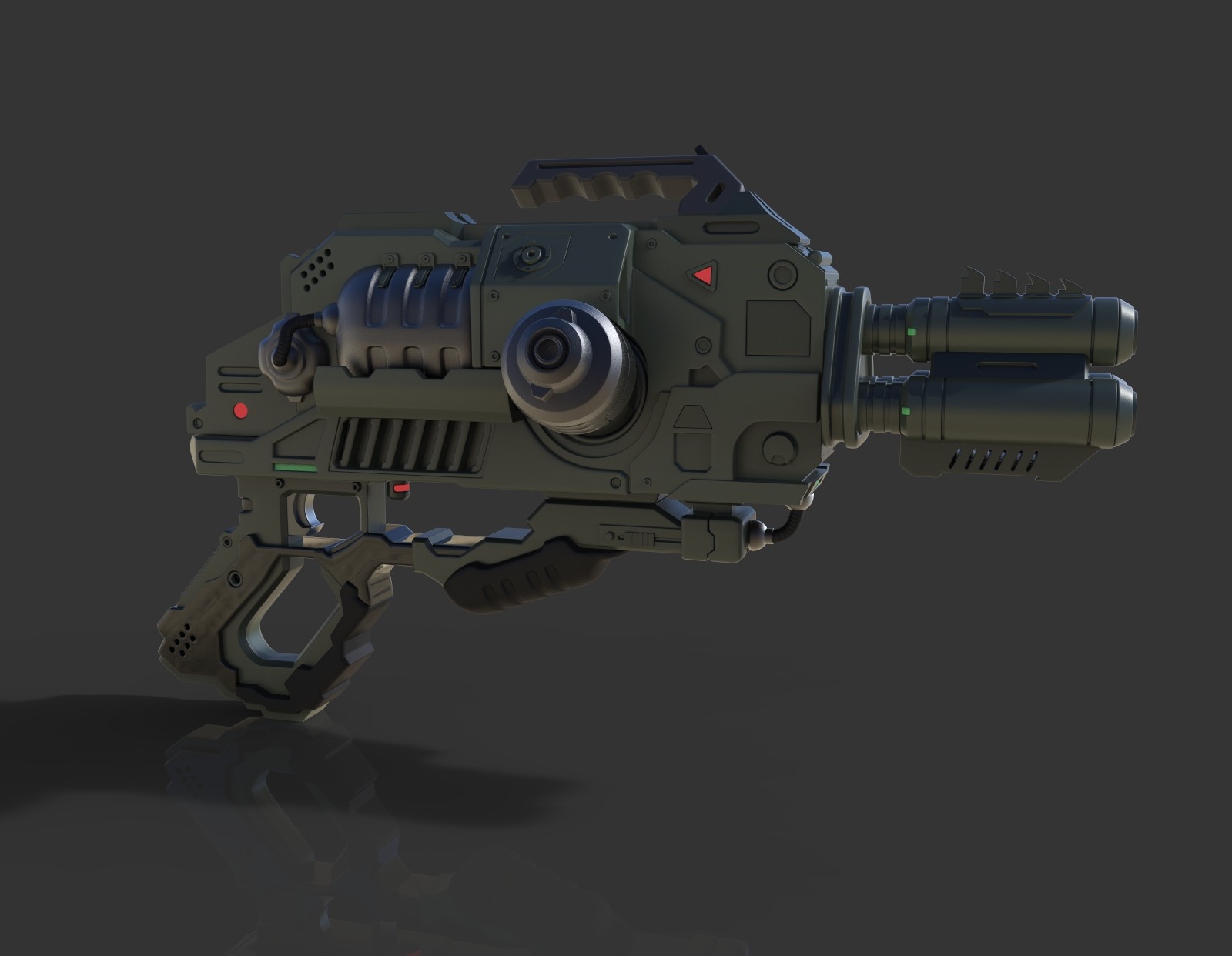 ArtStation - Alien gun 3d modeling tutorial - Maya & Keyshot | Tutorials
