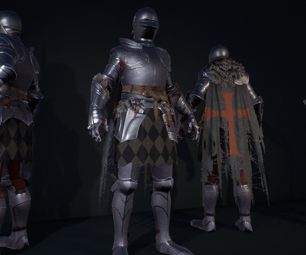 ArtStation - Gothic Knights, characters pack | Game Assets