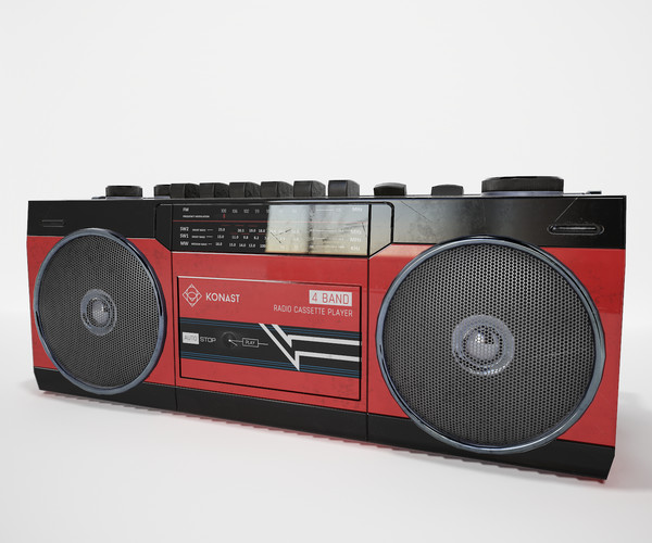 ArtStation - Boombox Retro VR / AR / low-poly 3D model | Resources