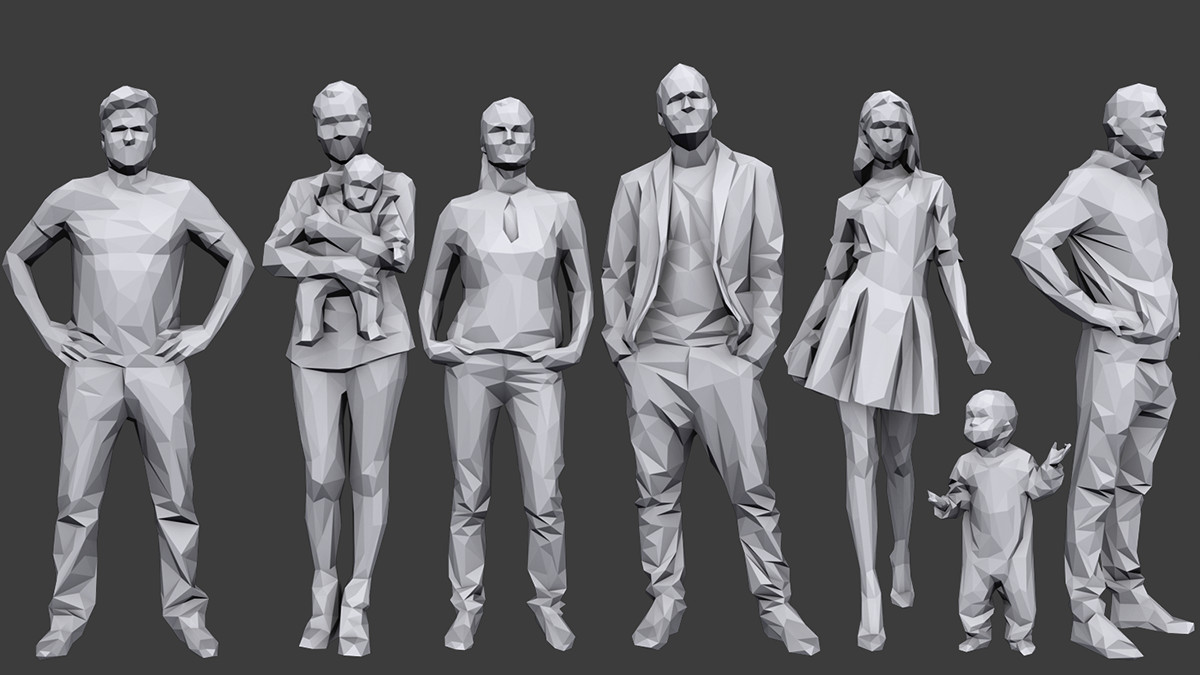 ArtStation - Complete Lowpoly People Pack | Resources