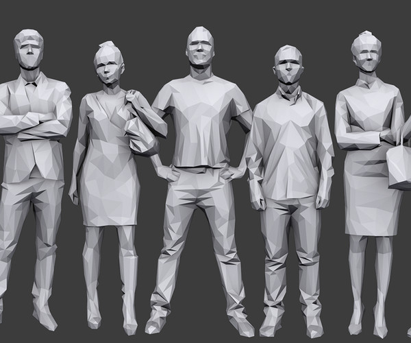 ArtStation - Complete Lowpoly People Pack | Resources